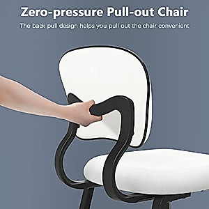 Tatub Dining Chairs Set of 2, Mid Century Modern Kitchen Chairs, Upholstered Dining Room Chairs with Soild Wood Legs for Kitchen Living Room Study Room (Beige)