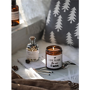 Valentines Day Romantic Candle Gift, I Love You More The End I Win, Candle 7oz Natural Soy Wax, Thanksgiving Christmas Gift Anniversary Birthday Gifts for Boyfriend Girlfriend Husband