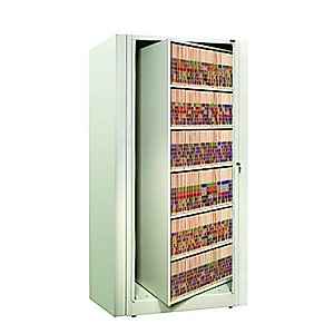 Datum Storage Ez2 Rotary File Shelving 6 High With Letter Depth and Locking Starter, Black