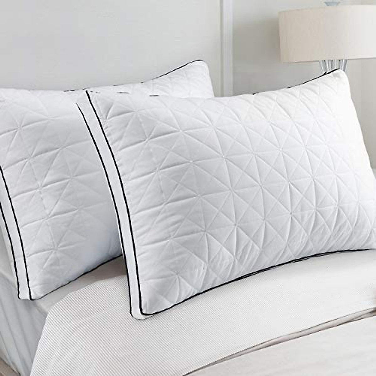 BedStory Bed Pillows for Sleeping - King Size Set of 2, Hotel Quality Soft & Comfortable Improve Sleep Quality, Luxury Pillows for Side, Stomach or Back Sleepers (19" x 34")