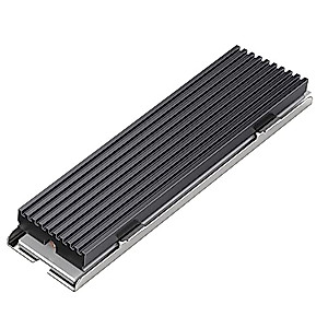 ORICO M.2 SSD Heatsink Cooler with Heat Pipe+ M2 Thermal Pad Thermal Conduction+Aluminium Cooling for PC / PS5 Single and Double-Sided 2280 NVME/NGFF M.2 SSD, Black-M2HS2