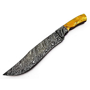 PAL 2000 KNIVES BOW-9293 Handmade Damascus Steel 15 Inches Hunting Knife With Sheath