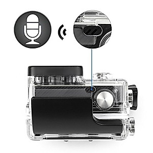 SOONSUN Side Open Skeleton Housing Case for GoPro Hero 4 Black, Hero 4 Silver, Hero 3+, Hero 3 Cameras with LCD Touch Backdoor and Skeleton BacPac Backdoor for Extended Battery or Bacpac Screen
