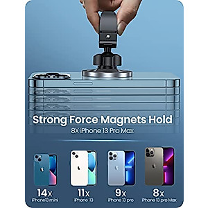 Mag-Safe Air Vent Car Mount Magnetic Car Phone Holder for Car Adjustable Air Vent Phone Car Mount,Car Phone Holder Compatible with iPhone14/13/12 Series & MagSafe case, Samsung Galaxy/Note Series, etc