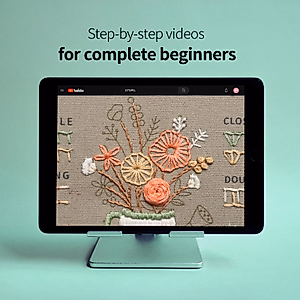 ETSPIL 3 Pack Beginner Embroidery Kits for Adults DIY Starter Kit with 33 Stitch Techniques, Stamped Patterns, Embroidery Hoop, Colorful Threads, Tools, Step by Step Instructions & Video Tutorial