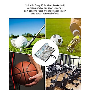 Yun Nist Golf Towel Christmas Snowman Light Ball Pine Cone,Waffle Pattern Microfiber Club Cleaner Golf Towels with Carabiner Clip for Women Men Dad,Winter Snowflake Golf Towel for Golf Bags,24x16in