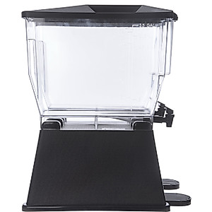 Carlisle FoodService Products TrimLine Plastic Economy Double Base Beverage Dispenser, 2 x 3.5 Gallons, Black