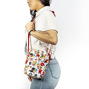 Nissin Cup Noodles Crossbody, White, One Size