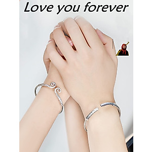 Monkey King tight band spell Bracelet 925 Silver,tight band spell It means that Love you for 10,000 years Symbolizes the couple's true love forever