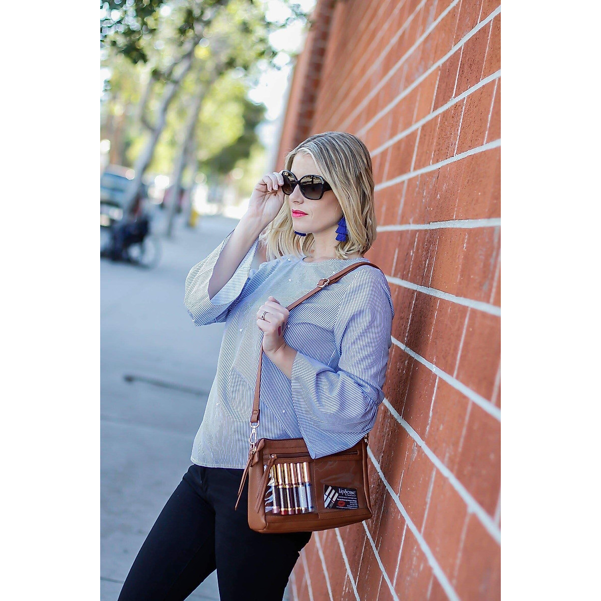 CariWare Crossbody Display Lipstick Organizer Lipsense Essential oil Ita Pin Wow Bag