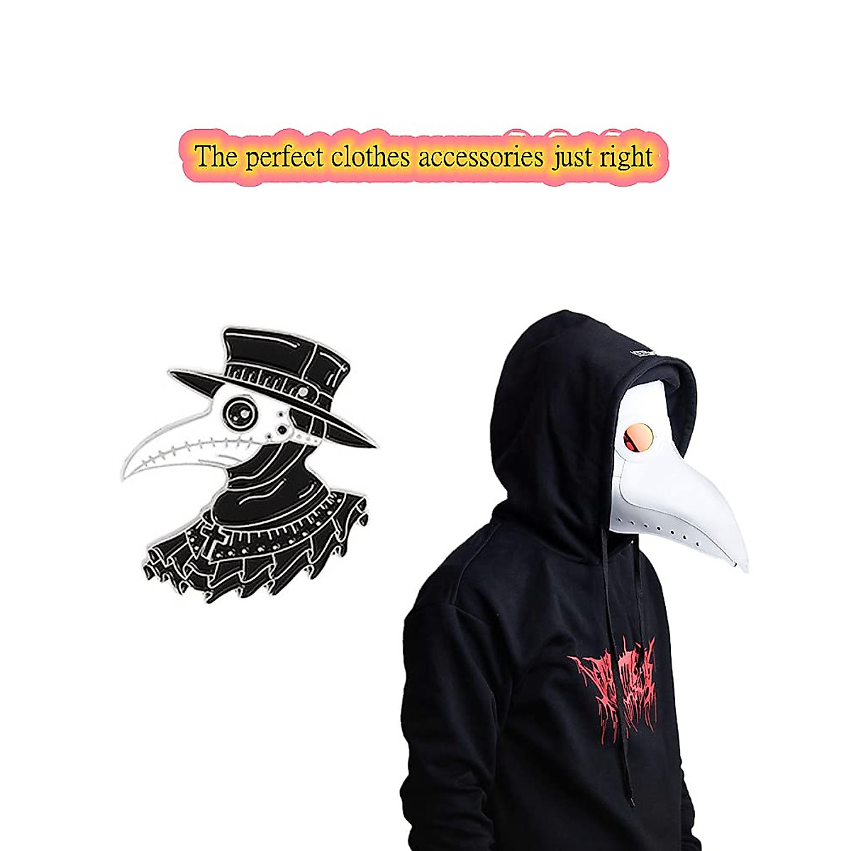 Plague Doctor Bulk Enamel Pins Set Anime Pins for Backpacks Aesthetic Gothic Punk Pins for Jackets Hats Clothes