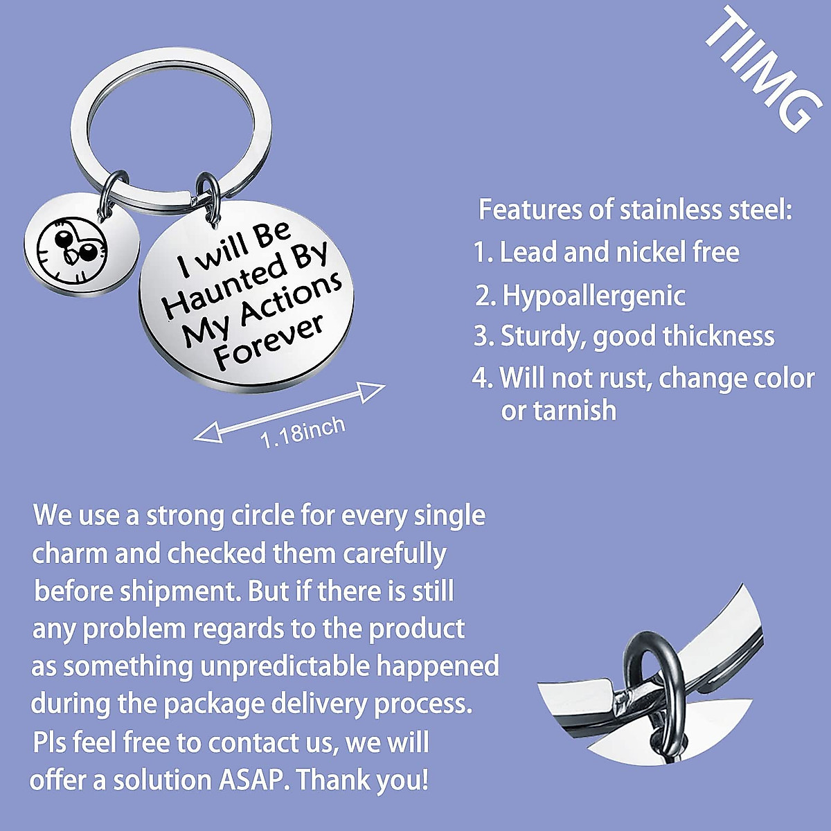 TIIMG Owl Gift House Hooty Fan Gift I will Be Haunted By My Actions Forever Keychain (I will Be Haunted)