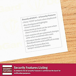 DocuGard Standard Medical Security Paper for Printing Prescriptions and Preventing Fraud, CMS Approved, 6 Security Features, Laser and Inkjet Safe, Blue, 8.5 x 11, 24 lb., 500 Sheets (04541)
