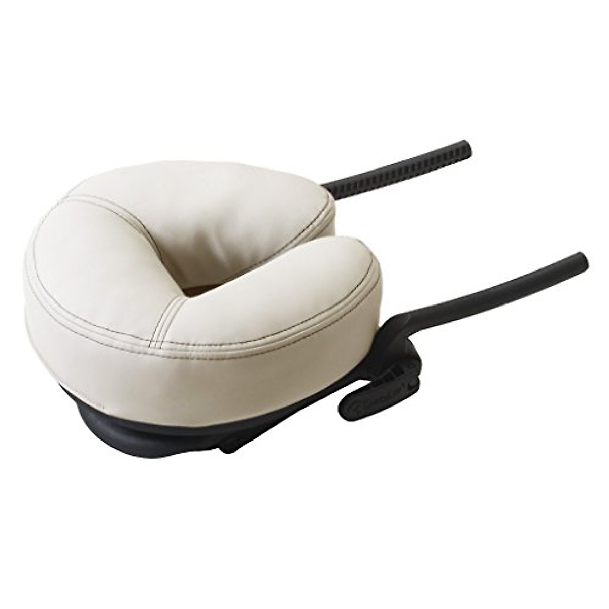 EARTHLITE Massage Table Face Cradle FLEX-REST - Self-Adjusting, Flexible Platform with Strata Memory Foam Face Pillow, Vanilla Crème