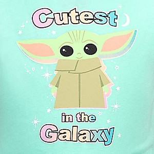 STAR WARS The Child Toddler Girls Short Sleeve Dress Teal 5T