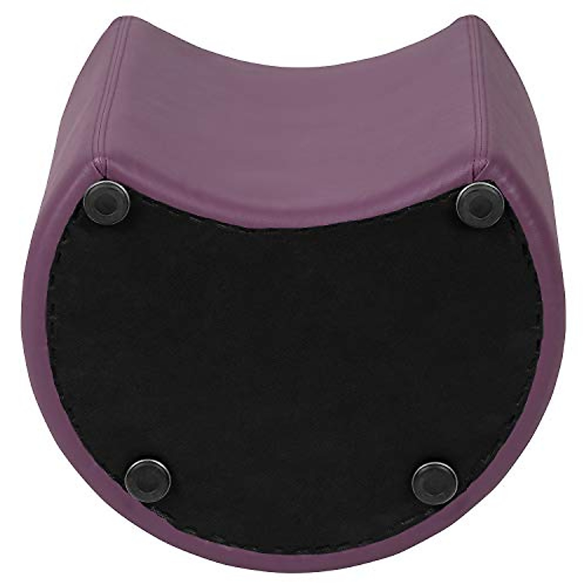 Flash Furniture Nicholas Soft Seating Flexible Moon for Classrooms and Common Spaces - 18" Seat Height (Purple)