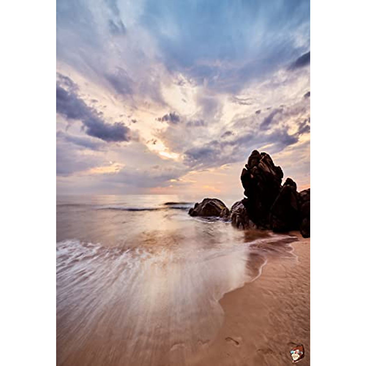 Wall Art Augmented Reality Gorillavision Tranquility Canvas for Living Room Bedroom Decor 12x16inch