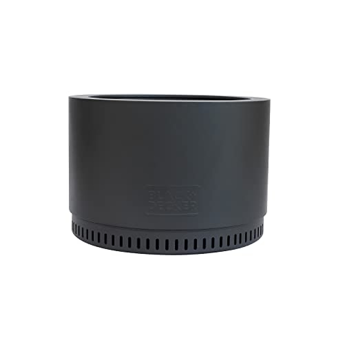 BLACK + DECKER 25" D Smokeless Large Wood Burning Fire Pit Black Powder Coated Steel with Base Easy Set up Patio Bonfires at Home Includes Base and Fabric Cover