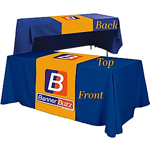 BannerBuzz Custom Table Runner Cloth, for Business, Trade Shows, Exhibitions, Events, Advertising (36" W x 90" H)