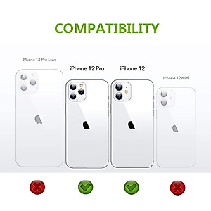 iCoverCase Crossbody Wallet Case for iPhone 12/12 Pro, Black PU Leather Flip Case with Strap, Card Holder, Kickstand, 6.1 Inch