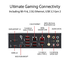 ASUS ROG Strix X570-E Gaming ATX Motherboard- PCIe 4.0, Aura Sync RGB Lighting, 2.5 Gbps and Intel Gigabit LAN, WIFI 6 (802.11Ax), Dual M.2 Heatsinks