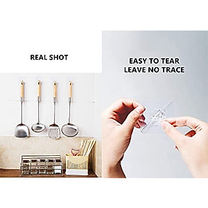 CHAIKEN&CAPONE Ceiling Hook Adhesive Hooks Wall Hooks for Hanging 20 Pieces13.2 Pounds (Maximum),with Stainless Steel Hooks for:Kitchen,Livingroom,Bathroom,Ceiling,Office,Etc.