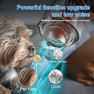 Tidyblus Mini Vacuum Cleaner,3 in 1 Portable Handheld Vacuum Cleaner Cordless Rechargeable,with Great Suction 120W High Power Duster Small Wireless for Car,Office and Home Cleaning