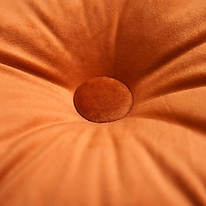 ARTMAGIC Flower Shaped Velvet Decorative Throw Pillow Cushion Ultra Soft Cute Floor Pillow for Couch Bed Sofa, Burnt Orange, 16x16 inch