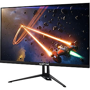 Sceptre IPS 27-inch Gaming Monitor 1920 x 1080p up to 165Hz 1ms AMD FreeSync Premium 119% sRGB DisplayPort HDMI Build-in Speakers, Machine Black (E275B-FPT168S)