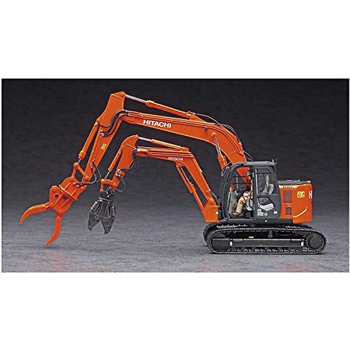 Hasegawa HSW04 1:35 Scale Hitachi Double Arm Construction Machine Astaco Neo Plastic Model