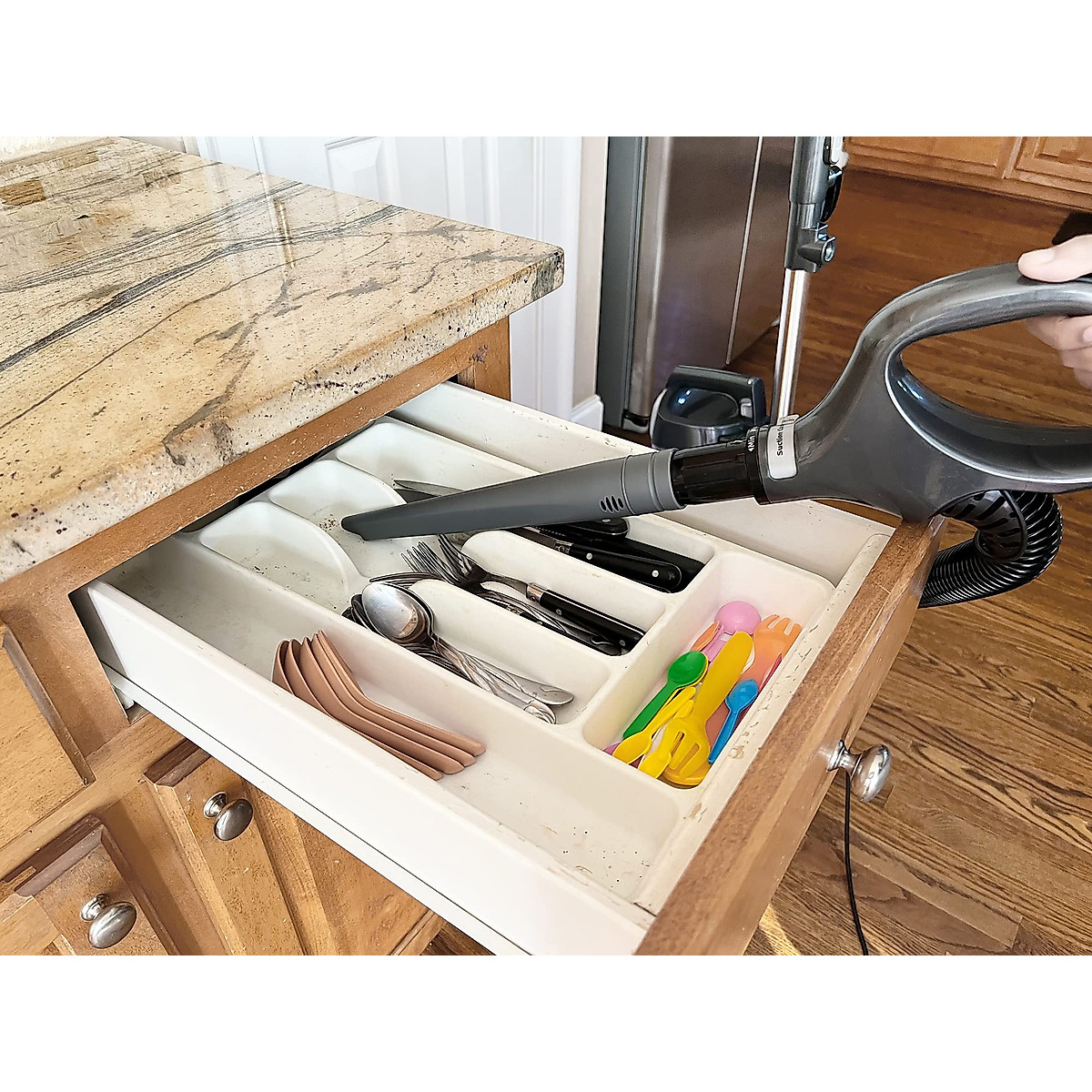 ALL PARTS ETC. Dust Brush and Crevice Tool Compatible with Shark Vacuum Attachments and Shark Vacuum Accessories for Models NV350, NV351, NV352, NV355, NV356E, NV357, NV360, NV370, UV440