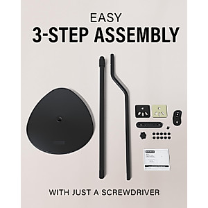 Sanus Adjustable Height Speaker Stand - Extends 28" to 38" - Holds Satellite & Small Bookshelf Speakers (i.e. Bose, Harmon Kardon, Polk, JBL, KEF, Klipsch, Sony and Others) - Set of 2 - Model: HTBS