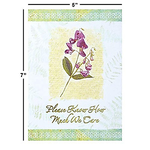 Current Deluxe Foil Sympathy Greeting Cards Value Pack - Set of 16 (8 designs) Large 5 x 7, Foil & Embossed Accents, Sentiments Inside, Thinking of You in Sympathy Cards, Envelopes Included