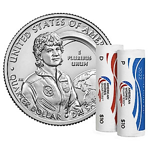 2022 P, D Dr. Sally Ride, American Women Quarter Series 2 Roll Set Uncirculated
