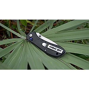 Camillus ROVAX 7.6-Inch Folding Knife, Pocket Knife with CUDA-Lock and GFN Handle, Black