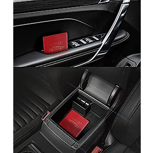 VAGURFO 2 Pack Car Insurance and Registration Card Holder,Glove Box Important Document Organizer,Premium Wallets for Essential Car Important Automobile Documents,Car Accessories for Men & Women (Red)