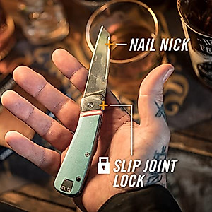 Gerber Gear 31-003721 Straightlace Folding Pocket Knife, 2.9 In Fine Edge Blade, Green