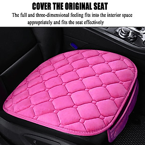 JXJKMMN 2 Pack Seat Cover for Car,Car Front Seat Protector Breathable, Soft Comfort, Car Seat Pad Cover Universal Seat Cushion for Most Cars,Car Interior Accessories for Men Women (Pink)