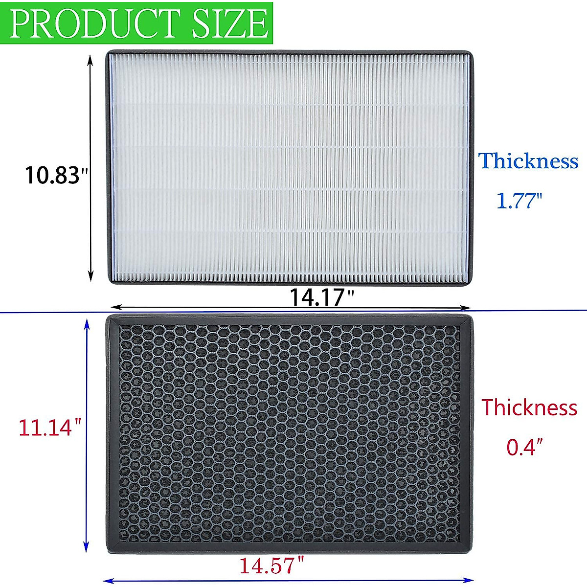 Hedday FY2420/40 FY2422/40 Replacement Filter Compatible with Philips 2000 and 2000i Series Air Purifier ，Replace AC2882 AC2887 AC2889