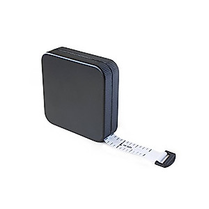 Perfect Measuring Tape - Extra Long (120 inch) Tailor's Flexible Measuring Tape. Retracting, Double Sided Tape - Inches to 120 and Metric to 3m (Model SR18) Black