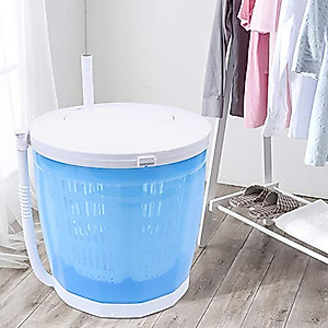 Portable Washing Machine, Hand-operated Mini Washer, Compact and Non- Electric, Outdoor Washer Spin Dryer for Dorms, Apartments, Camping, Travelling