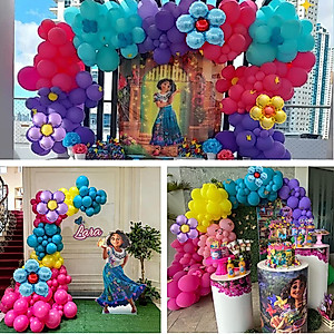 Magic Movie Party Supplies-168 Piece Balloons Garland Set Flower Aluminum Film Balloons for Birthday Kids Party, Shower, Celebration