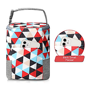 Accmor Breastmilk Cooler Bag, Baby Bottle Cooler Bags, Insulated Bottle Cooler Tote Bags On The Go, Fits 4 Large 8oz Bottles, for Nursing Mom Daycare Travel