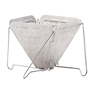 Snow Peak Collapsible Coffee Drip - Durable & Portable Pour-Over Coffee Gear - Stainless Steel Coffee Dripper for Camping & Backpacking Trips - Foldable for Easy Packing