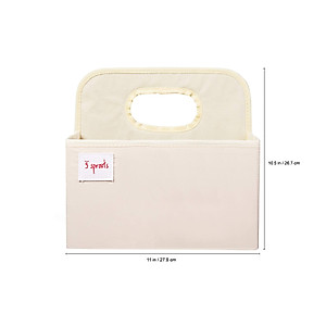 3 Sprouts Baby Diaper Caddy - Organizer Basket for Nursery, Whale