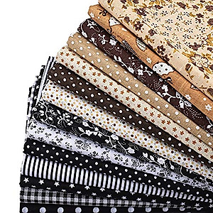 14pcs 19.6" x 19.6" Floral Printed top Cotton Fabric Bundle Squares Quilting Sewing Patchwork Cloths DIY Scrapbooking artcraft
