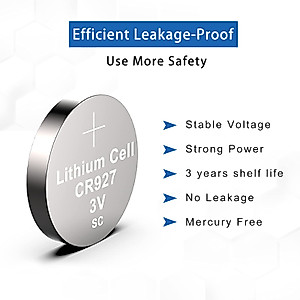 CR927 Batteries BR927 DL927 3V Lithium Button Cell Batteries 50Pcs