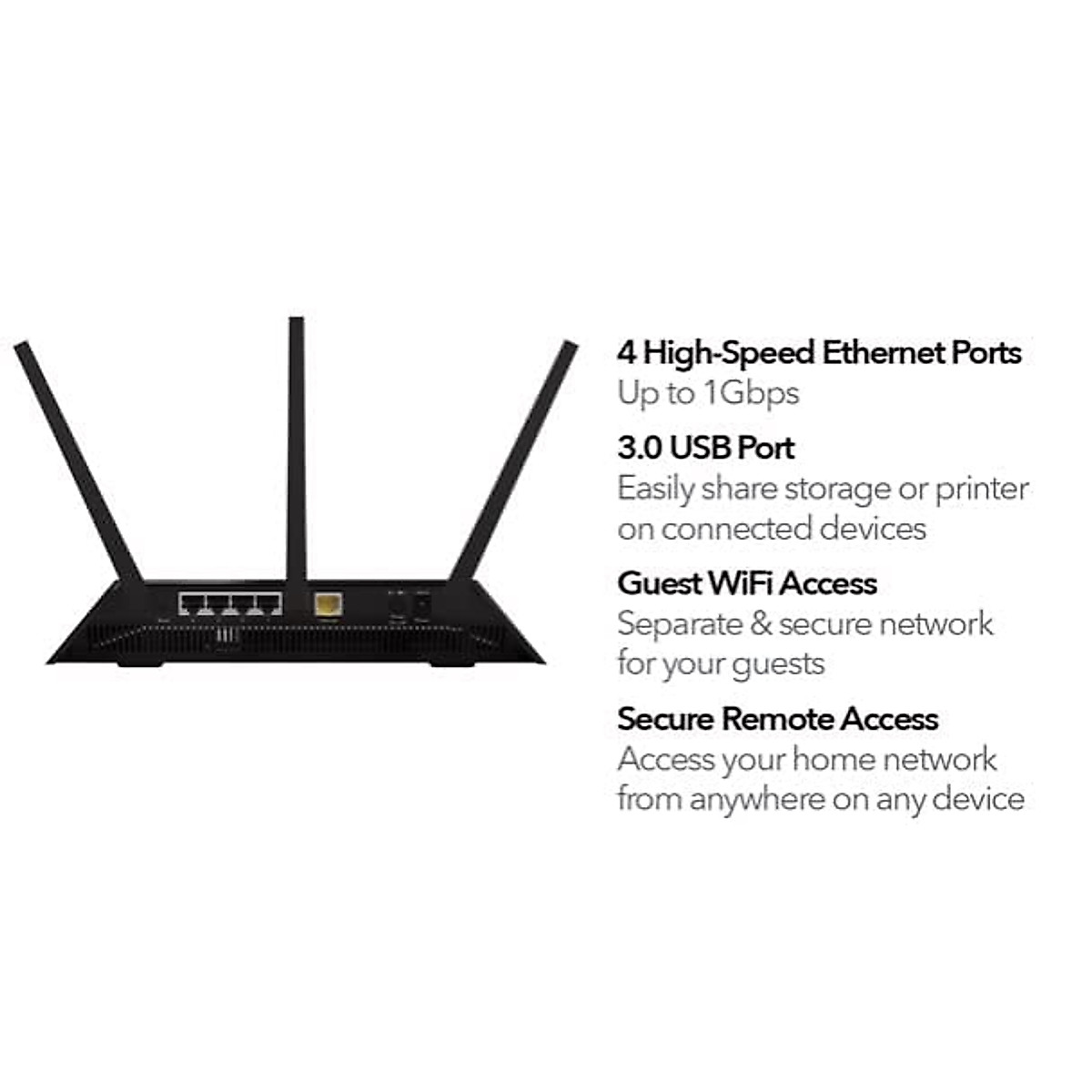 Nighthawk AC1900 Dual Band Smart WiFi Router 1GHz Dual Core (Renewed)
