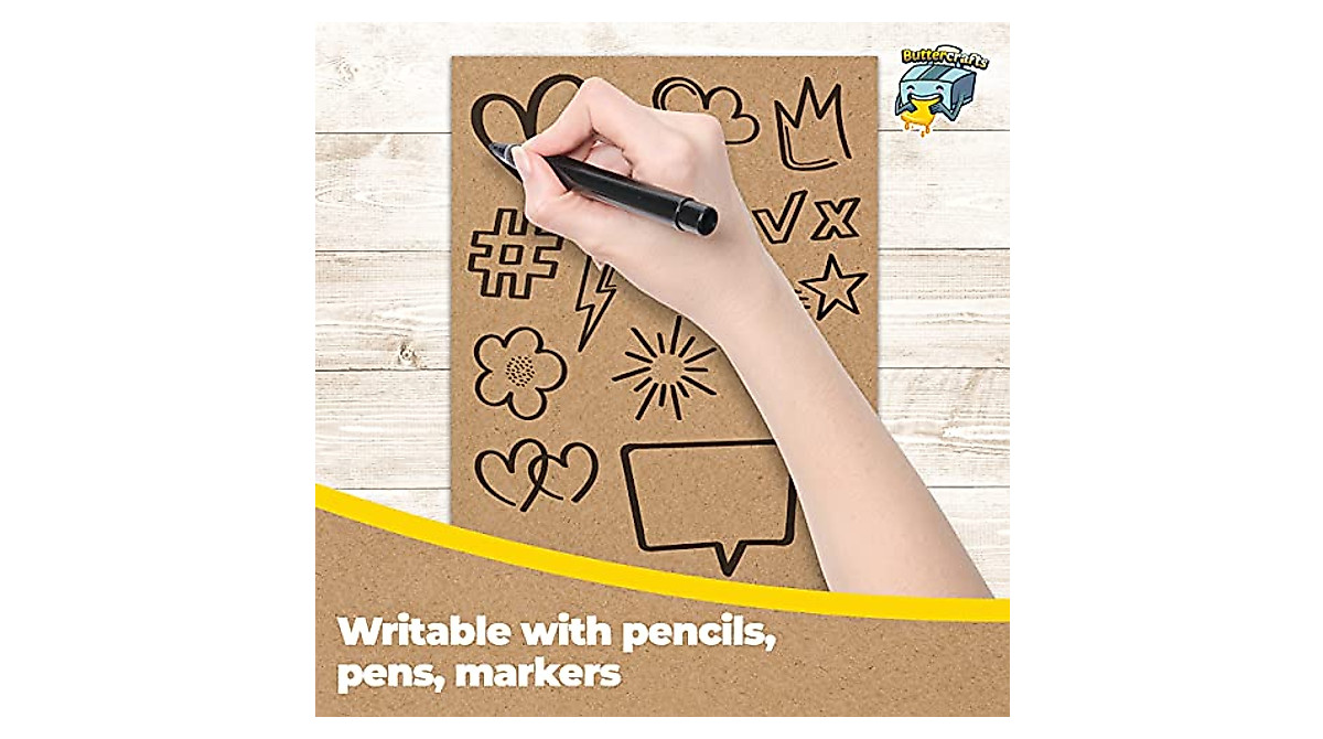 Brown Kraft Sticker Paper 8.5x11" - Custom Printable Labels