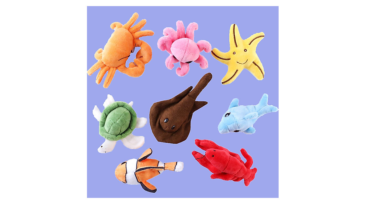 Plush Ocean Sea Animals Playset - Soft & Safe Fun